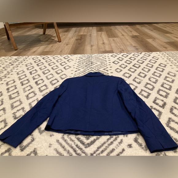 Talbots | Jackets & Coats | Women Talbots Woolmark Navy Blue Button ...